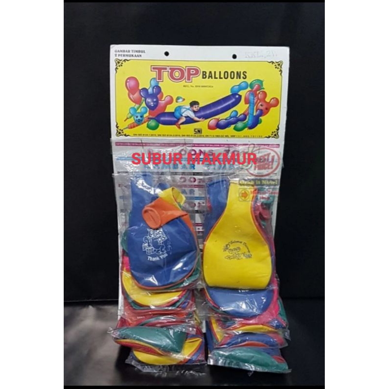 Jual BALON TOP KKL ukuran Besar / BALON Tiup TOP KKL | Shopee Indonesia