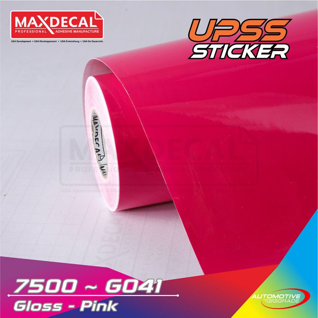 Jual Sticker Stiker Skotlet Maxdecal Max Decal Pink Glossy 7500 G041 | Shopee Indonesia