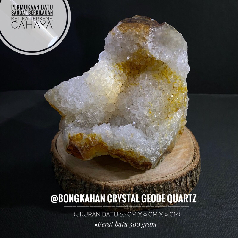 Jual Bongkahan Crystal Geode Quartz L48 atau Batu Kristal Quartz atau ...