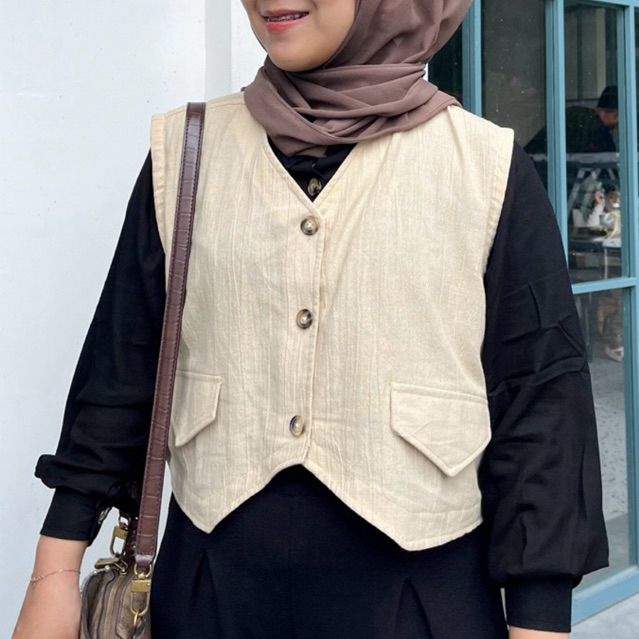 Jual KEIRA VEST / Vest Outer Rompi Wanita | Shopee Indonesia
