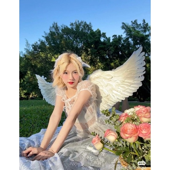 Jual Good READY SAYAP peri putih Cosplay Halloween sayap malaikat Angel ...