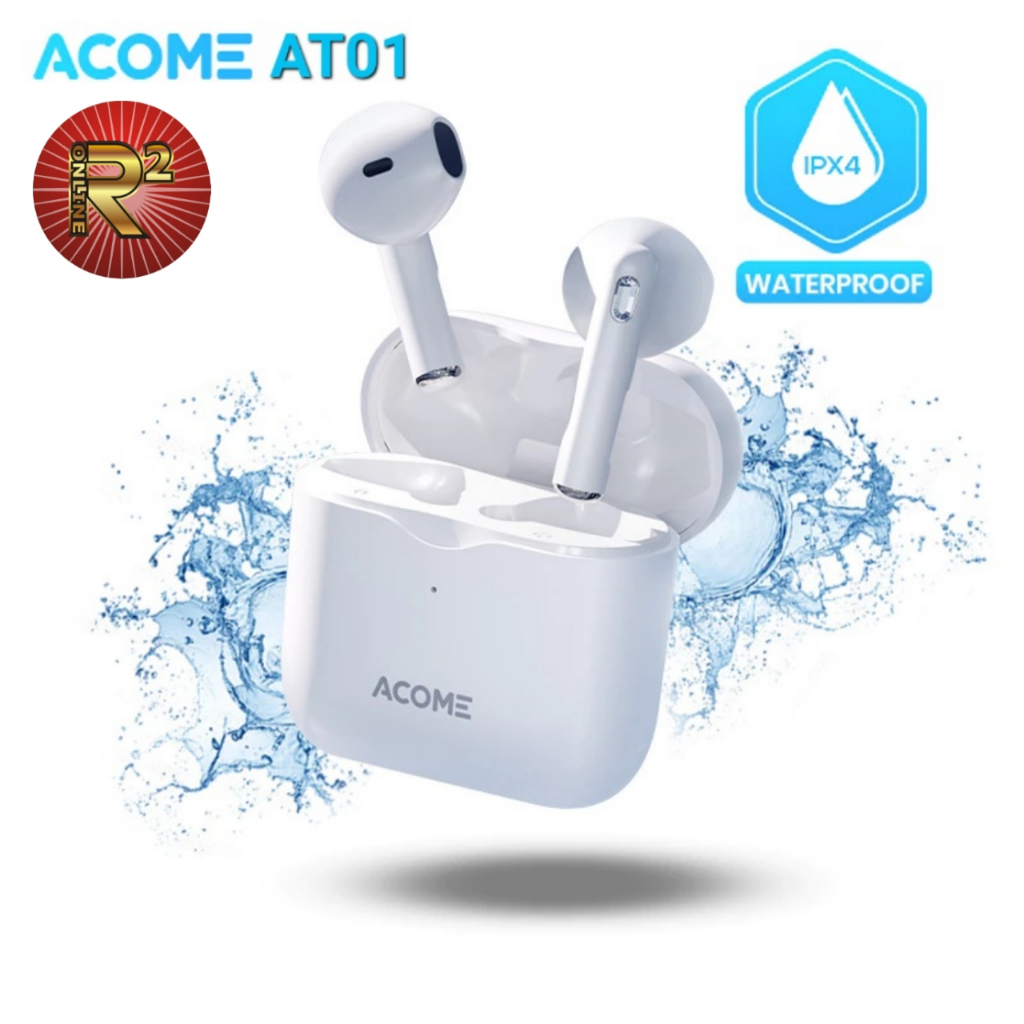 Jual Acome Inpods AT01 Headset Earphone TWS Bluetooth 5.3 IPX4 ...