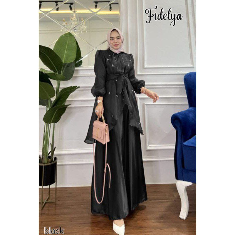 Jual FIDELYA Gamis pesta | Shopee Indonesia