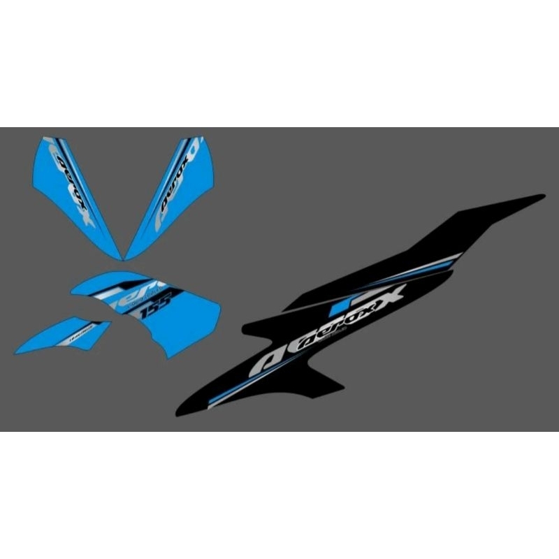 Jual STRIPPING STICKER YAMAHA AEROX OLD NVX MOTIF VIETNAM TWO COLOUR ...