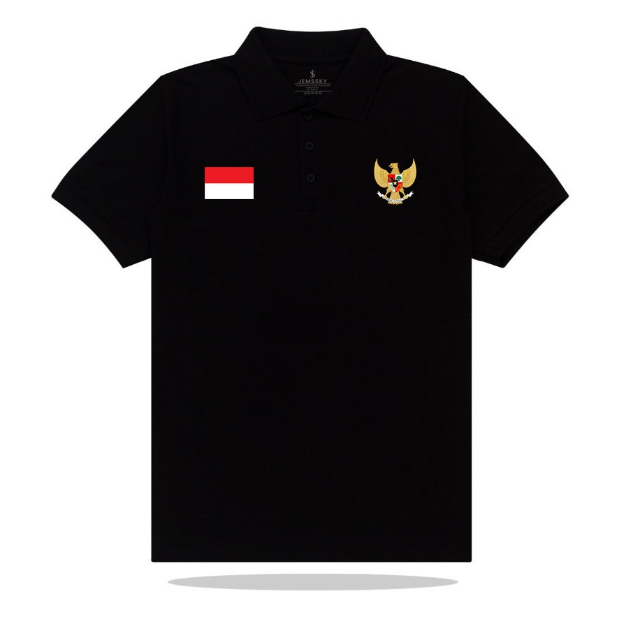 Jual Jemssky - Polo Shirt Print Garuda Merah Putih Terkeren Baju Kerah ...
