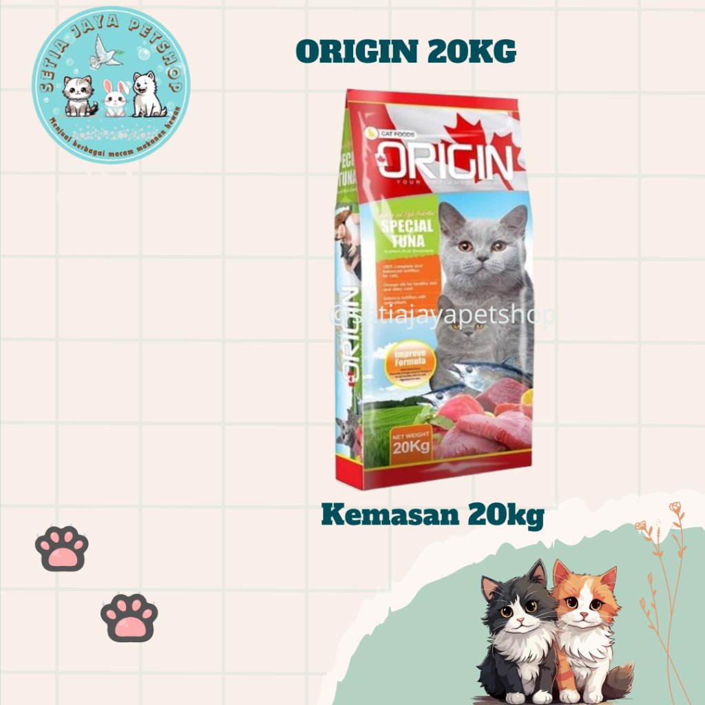 Jual Makanan Kucing - Origin Cat Food 20kg (INSTANT) | Shopee Indonesia
