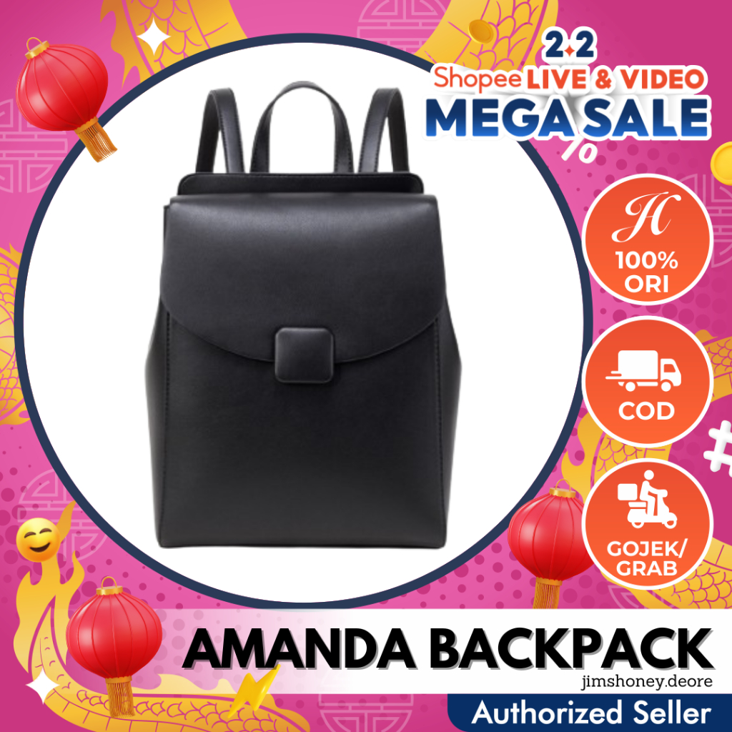 Jual Jims Honey Amanda Backpack Tas Ransel Wanita Kekinian Sekolah ...