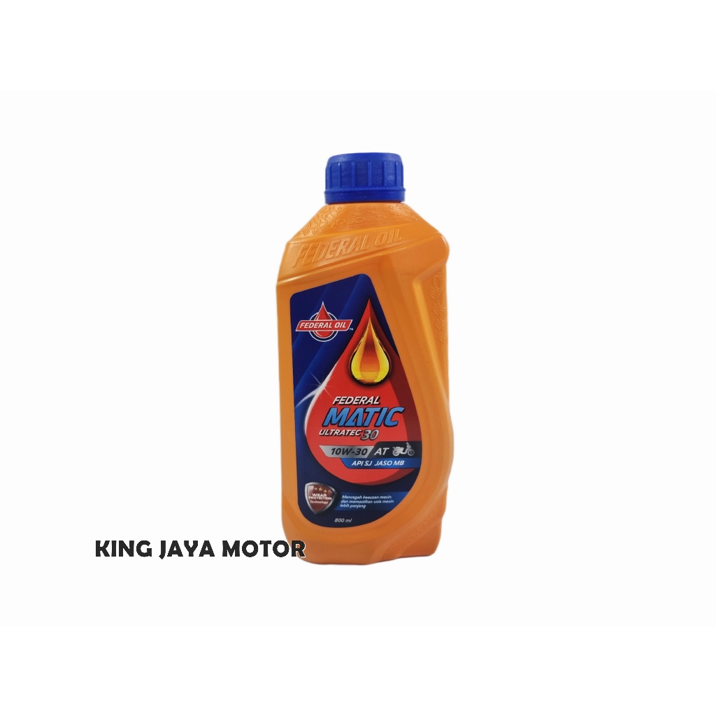 Jual Oli Federal Matic Ultratec 30 800ml 10W-30 Oli Motor Matic 0.8L ...