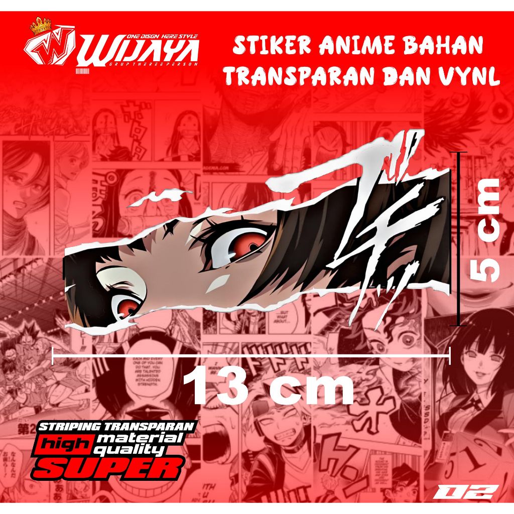 Jual Stiker mata stiker 3d anime transparan uv dan vynl stiker keren ...