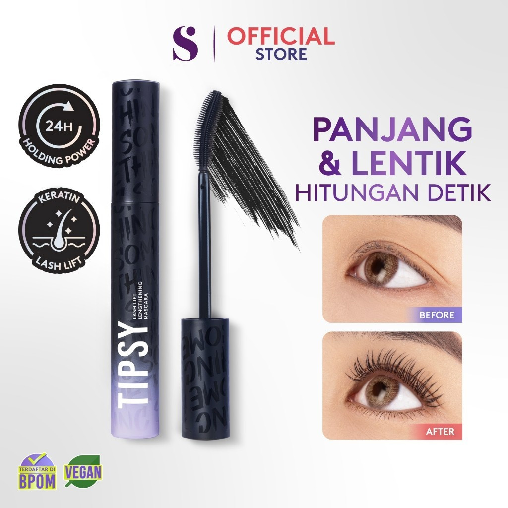 Jual SOMETHINC Mascara Tipsy Lash Lift Lengthening | Hangover ...