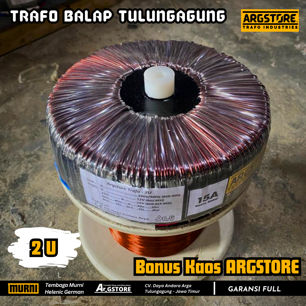 Jual Trafo toroid donat 15A 55V CT (Murni) - Spesifikasi Balap | Shopee ...