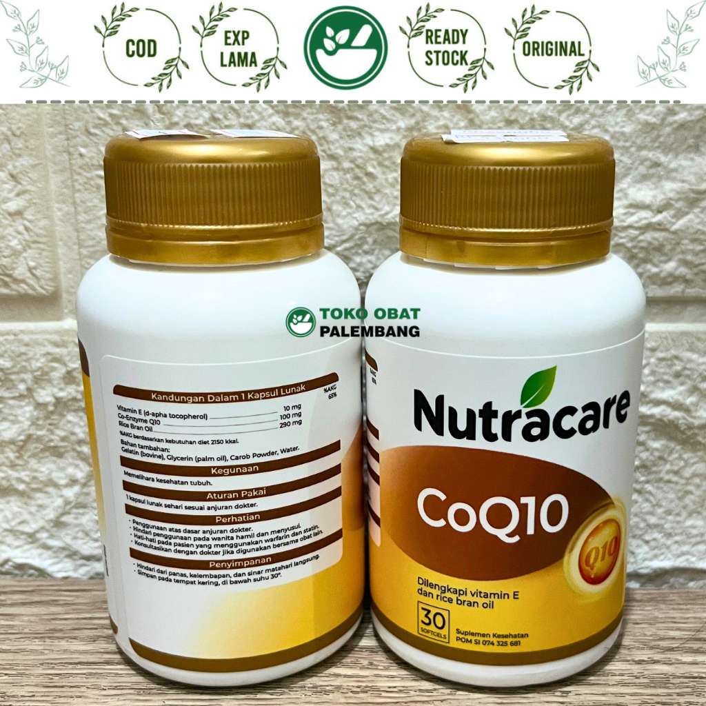 Jual NUTRACARE COQ10 30 SOFTGEL CO Q10 JANTUNG NUTRA CARE VITAMIN E RICE BRAN OIL | Shopee Indonesia