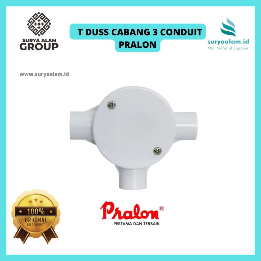 Jual T DUSS CABANG 3 HIC CONDUIT | TEE DUSS 20 MM PRALON | Shopee Indonesia