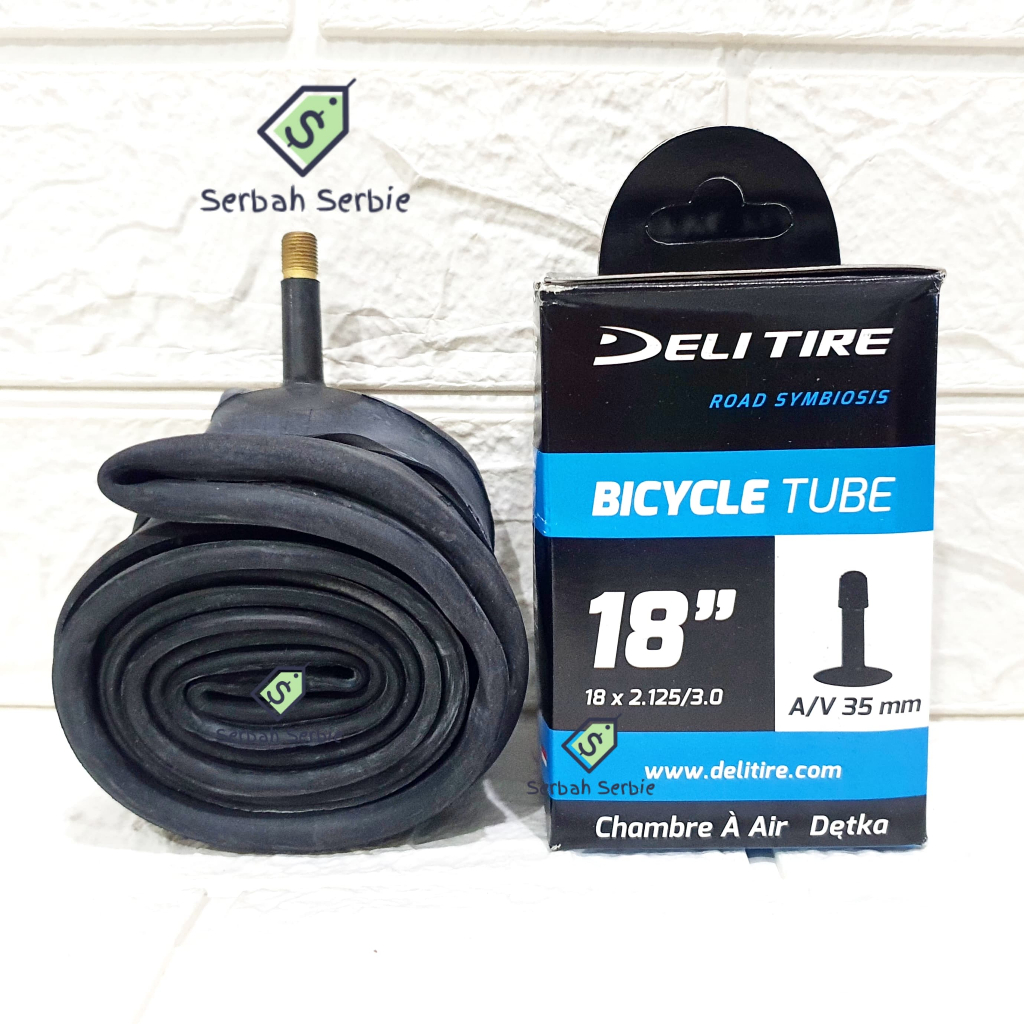 Jual BAN DALAM SEPEDA 18 X 2.125 3.0 SWALLOW AV 35MM DELI TIRE FAT BIKE BMX BUTYL 18X2125 18X2 ...