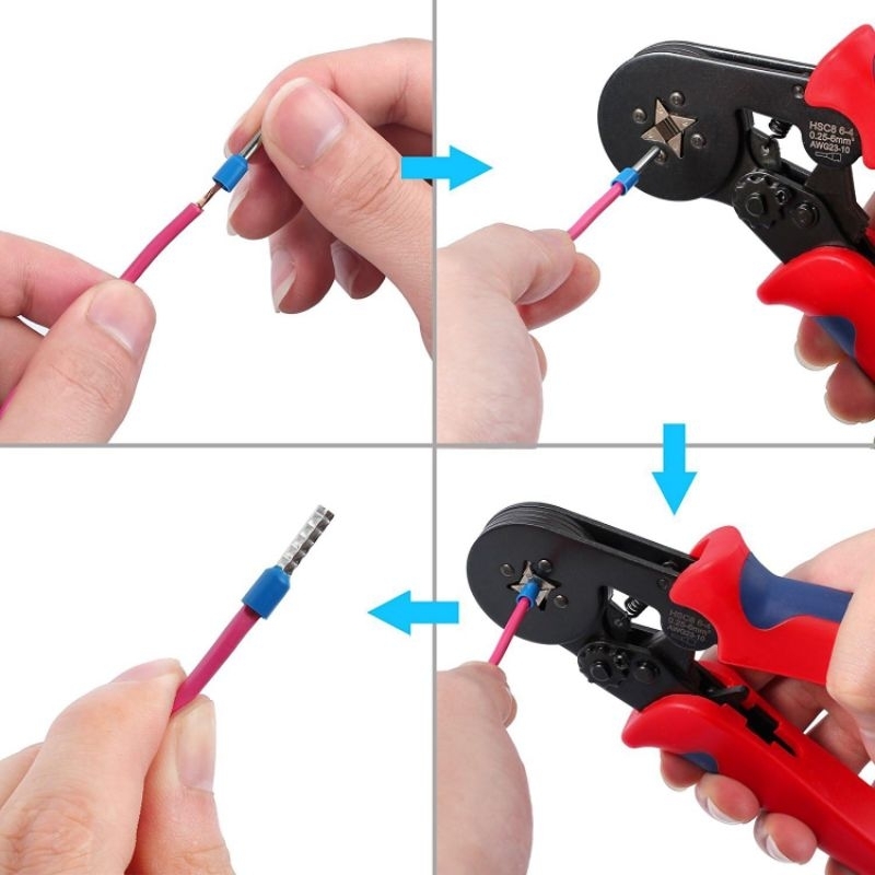 Jual Skun Ferrules Insulated Terminal Block Connector 400 PCS With Tang ...