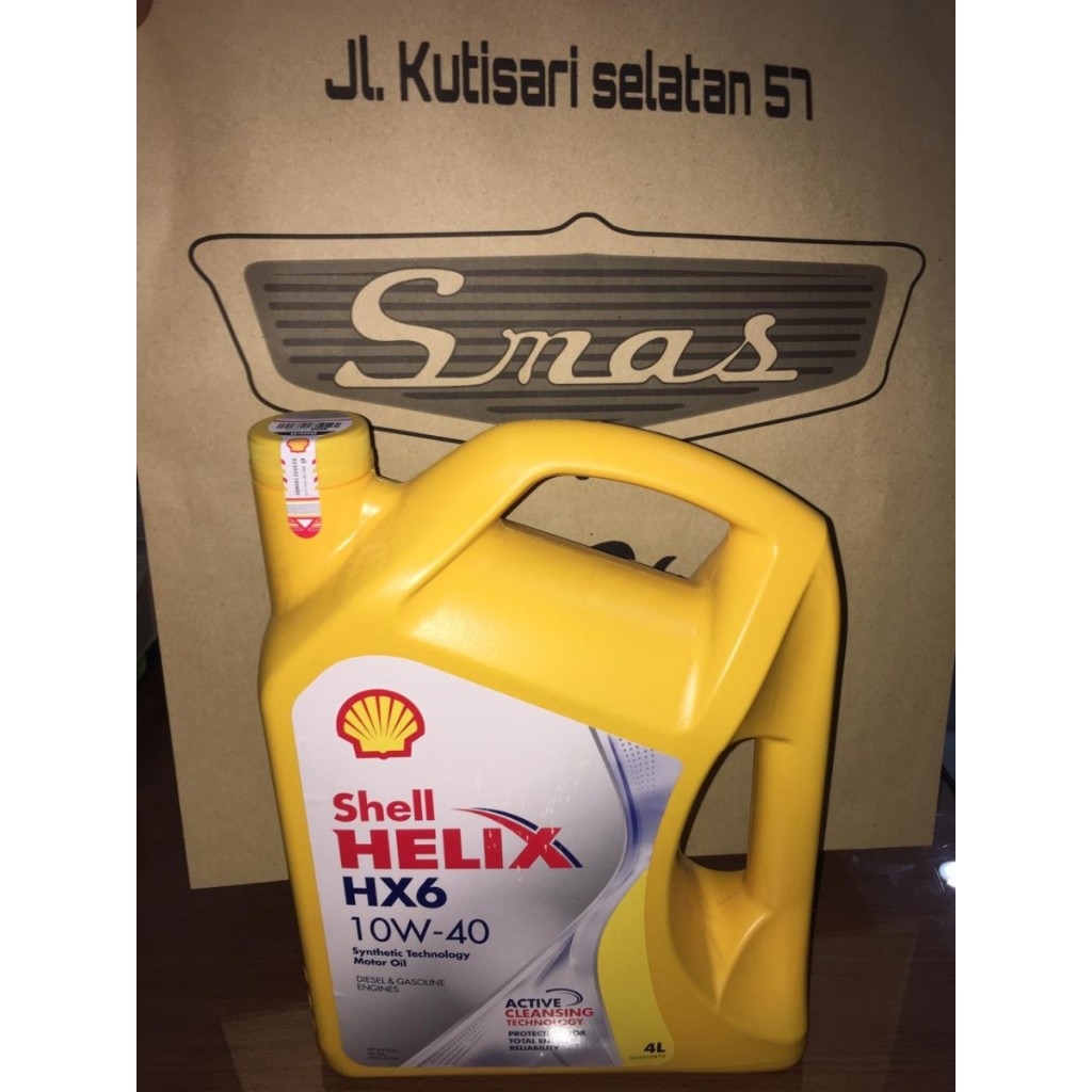 Jual SHELL HELIX HX6 10W-40 (4L) | Shopee Indonesia