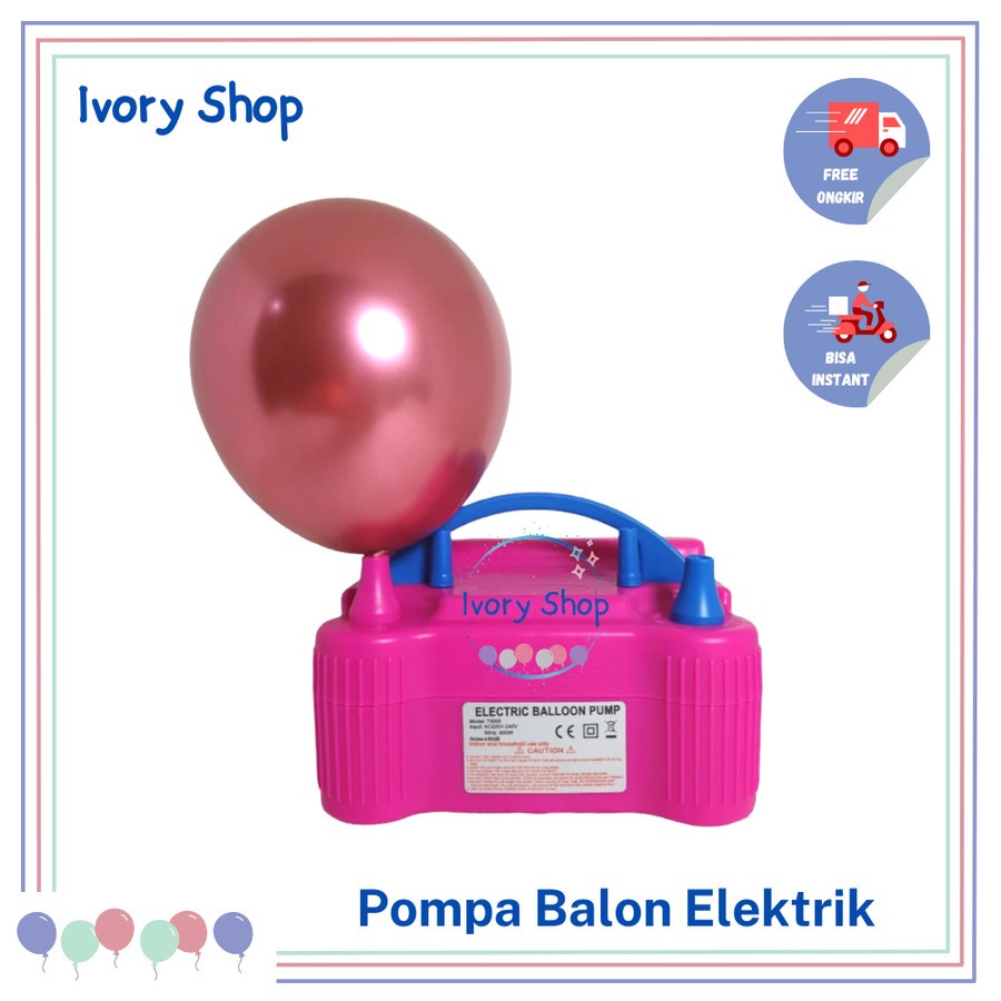 Jual Pompa Balon Latex Elektrik Pompa Balon Listrik untuk PVC Ukuran ...
