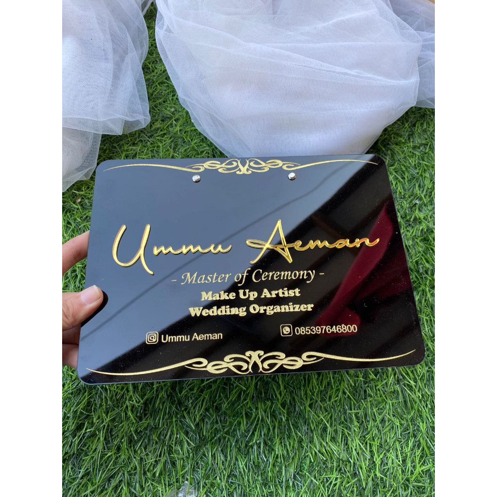 Jual Costum Cue Card MC Akrilik murah premium untuk pembawa acara ...