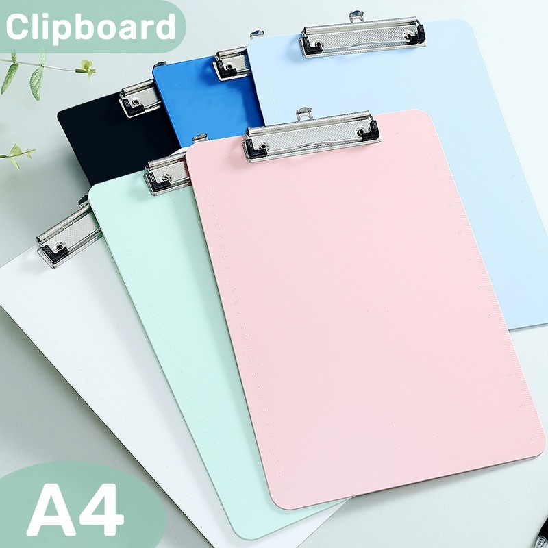 Jual Clipboard A4 warna pastel ATK Papan Jalan fleksibel ringan Papan ...
