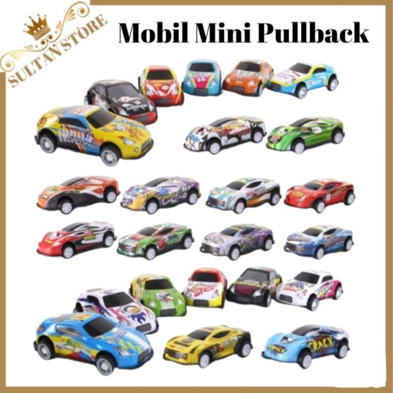 Jual Mainan Anak Mobil Mini (20pcs) pullback mix colour full racing car ...