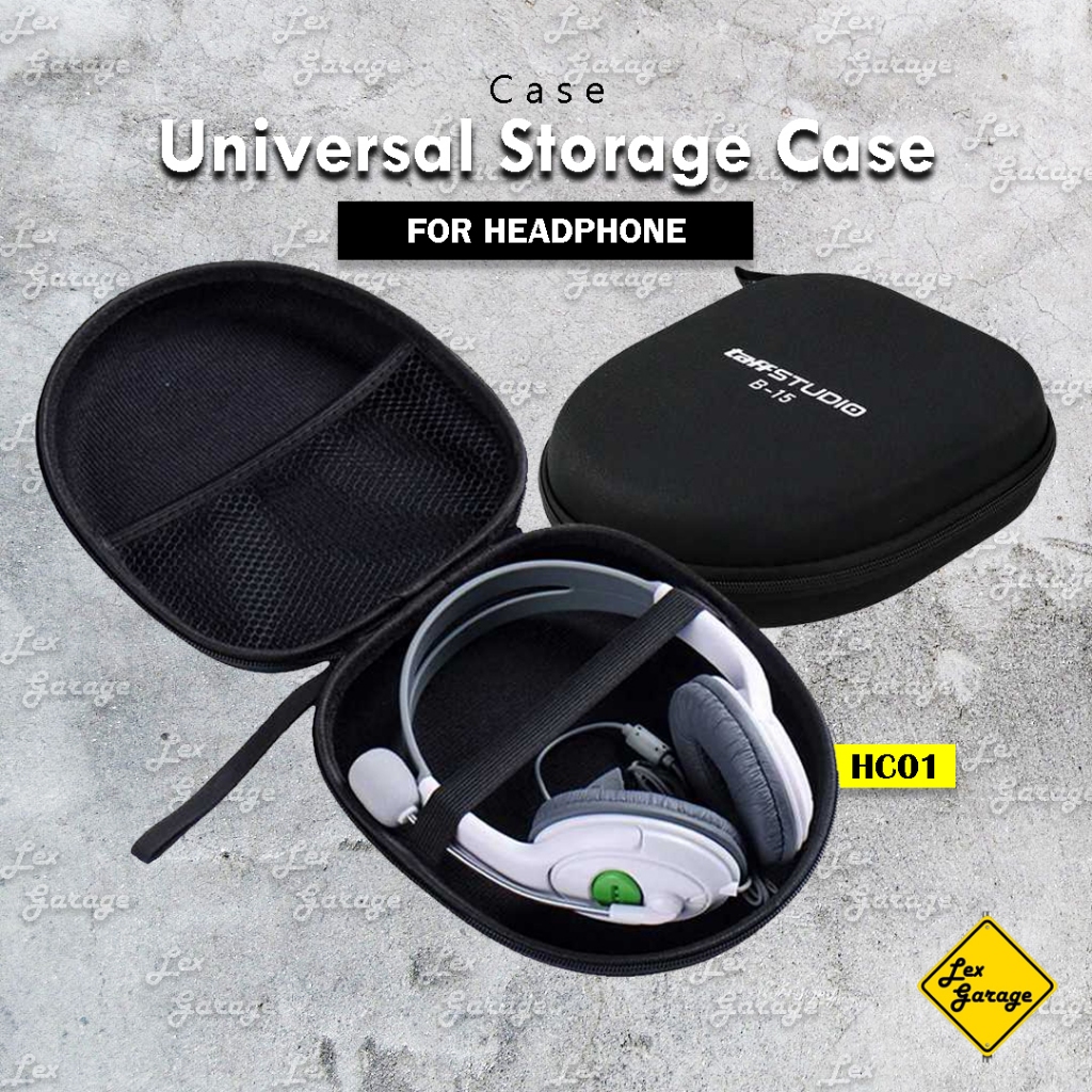 Jual Headset Headphone Hard Case Bag Universal Sony JBL Logitech dbE ...