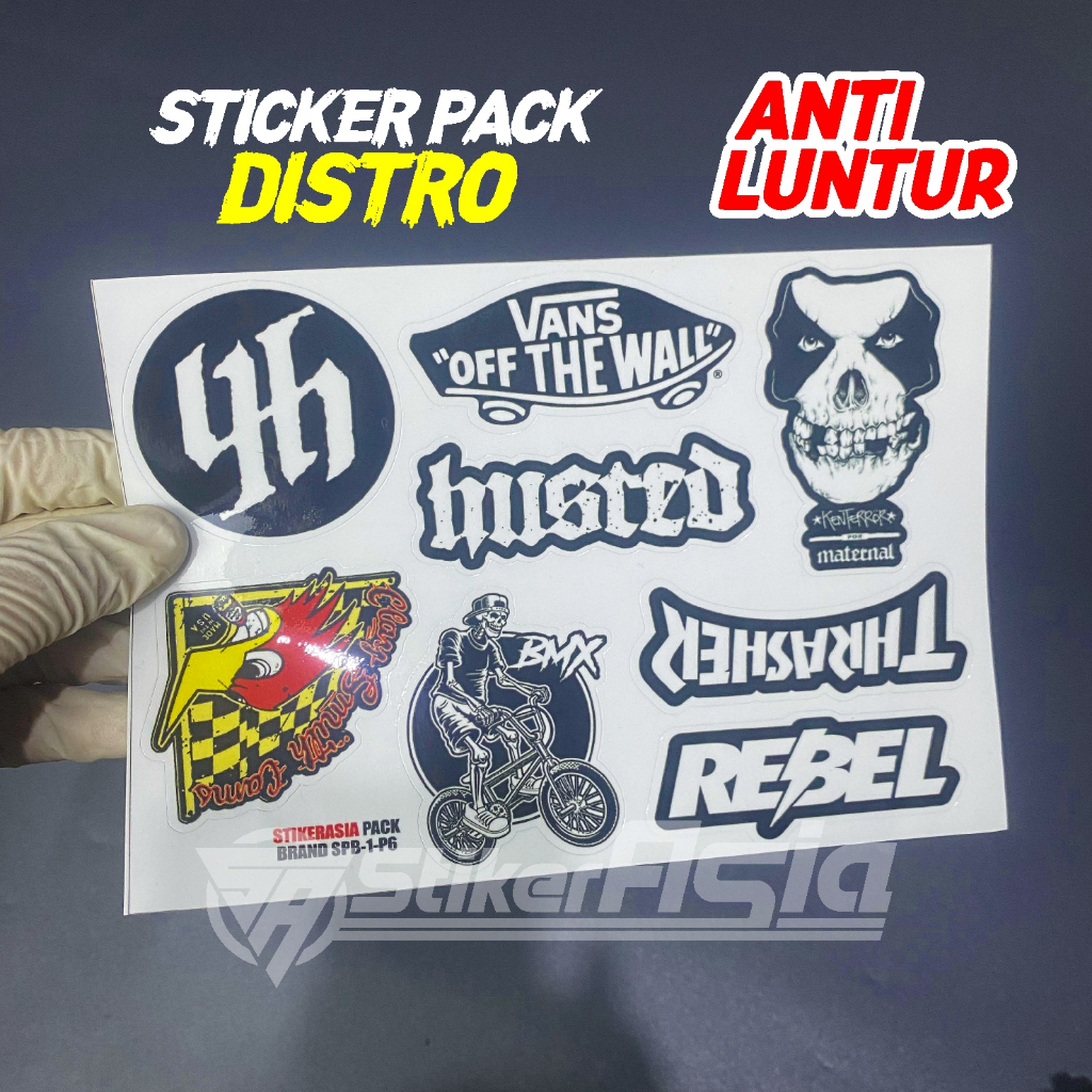 Jual STIKER PACK BRAND SPB-1-P6 STICKERASIA Sticker Label Sticker ...