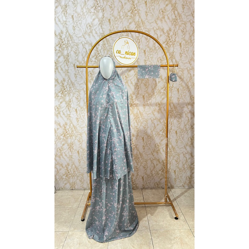 Jual Mukena travel Mini Parasut Korea / Mukena silky premium 2in1 ...