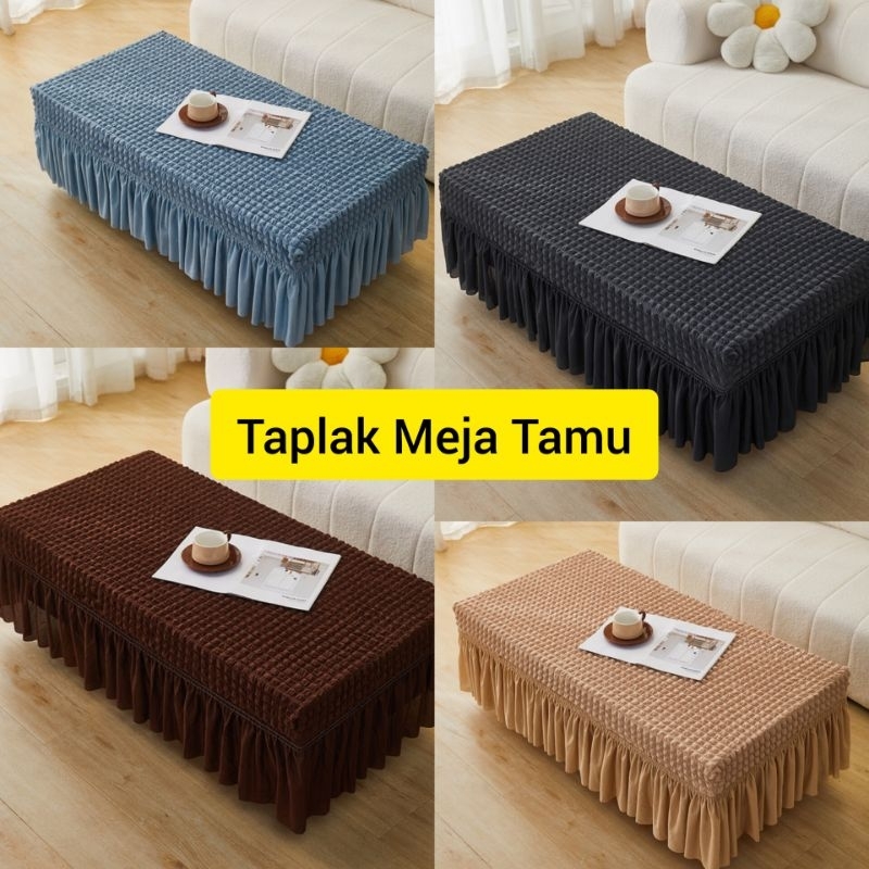 Jual Taplak meja Tamu Rumbai Sarung Meja Anti Geser Anti Jatuh jatuh ...