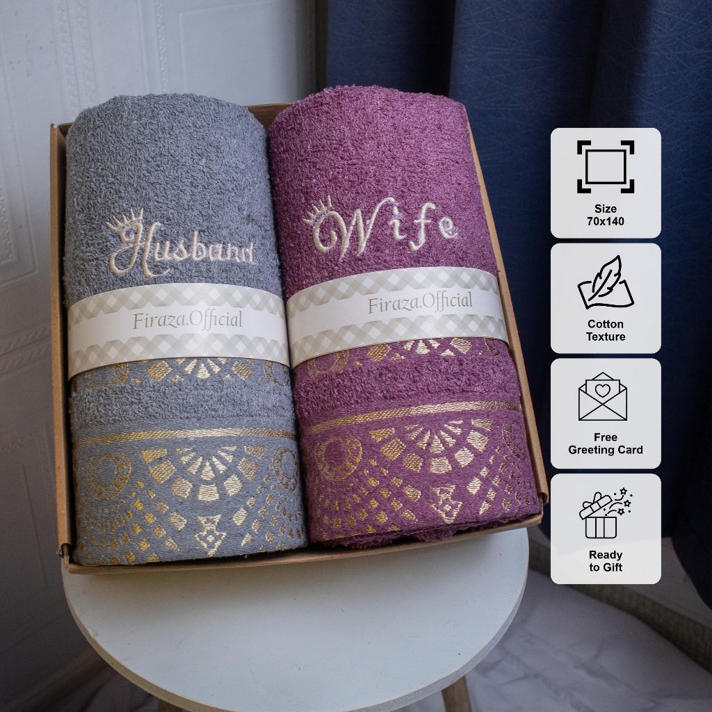Jual Firaza Official - Hampers Handuk Katun Motif - Anduk Couple ...