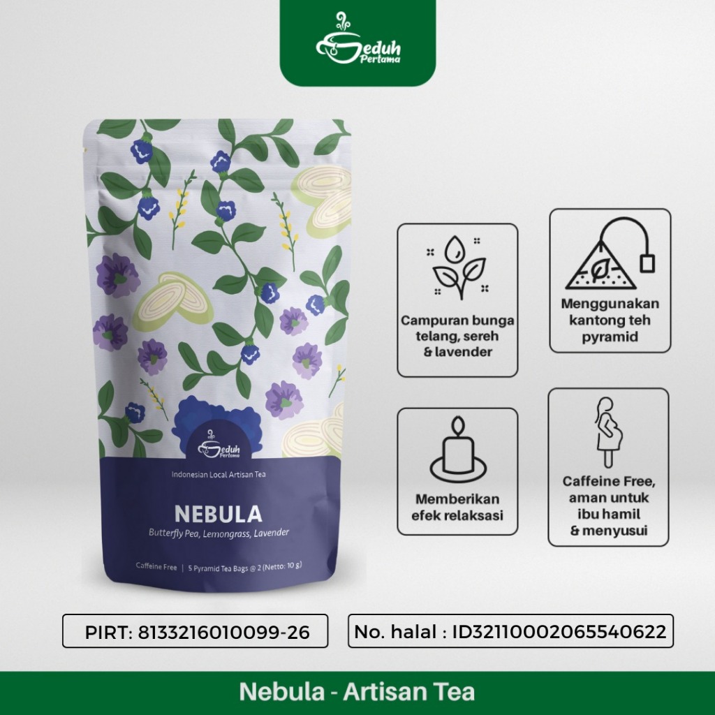 Jual Seduh Pertama Nebula | Artisan Tea Blend Premium Bunga Telang ...