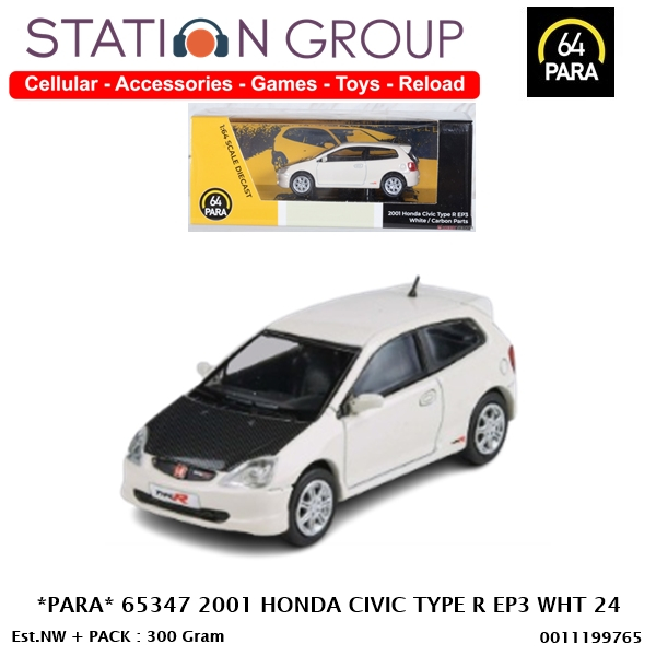 Jual PARA 65347 2001 HONDA CIVIC TYPE R EP3 WHITE 24 - DIECAST | Shopee ...
