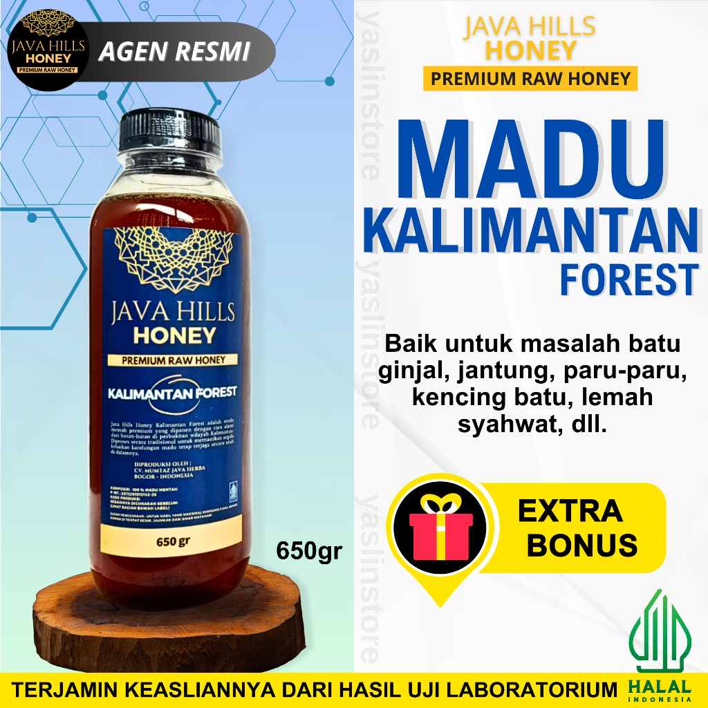 Jual MADU HUTAN KALIMANTAN BY JAVA HILLS HONEY MADU ASLI MURNI 650gr ...