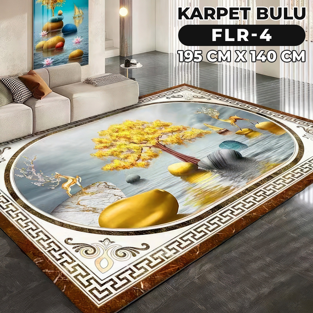 Jual Ai Home Karpet Bulu Rasfur Ukuran 140X195cm Karpet Lantai Bulu ...