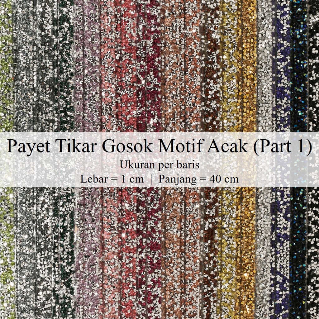 Jual [PER BARIS] Diamond Tikar / Crystal Tabur / Payet Tabur / Payet ...