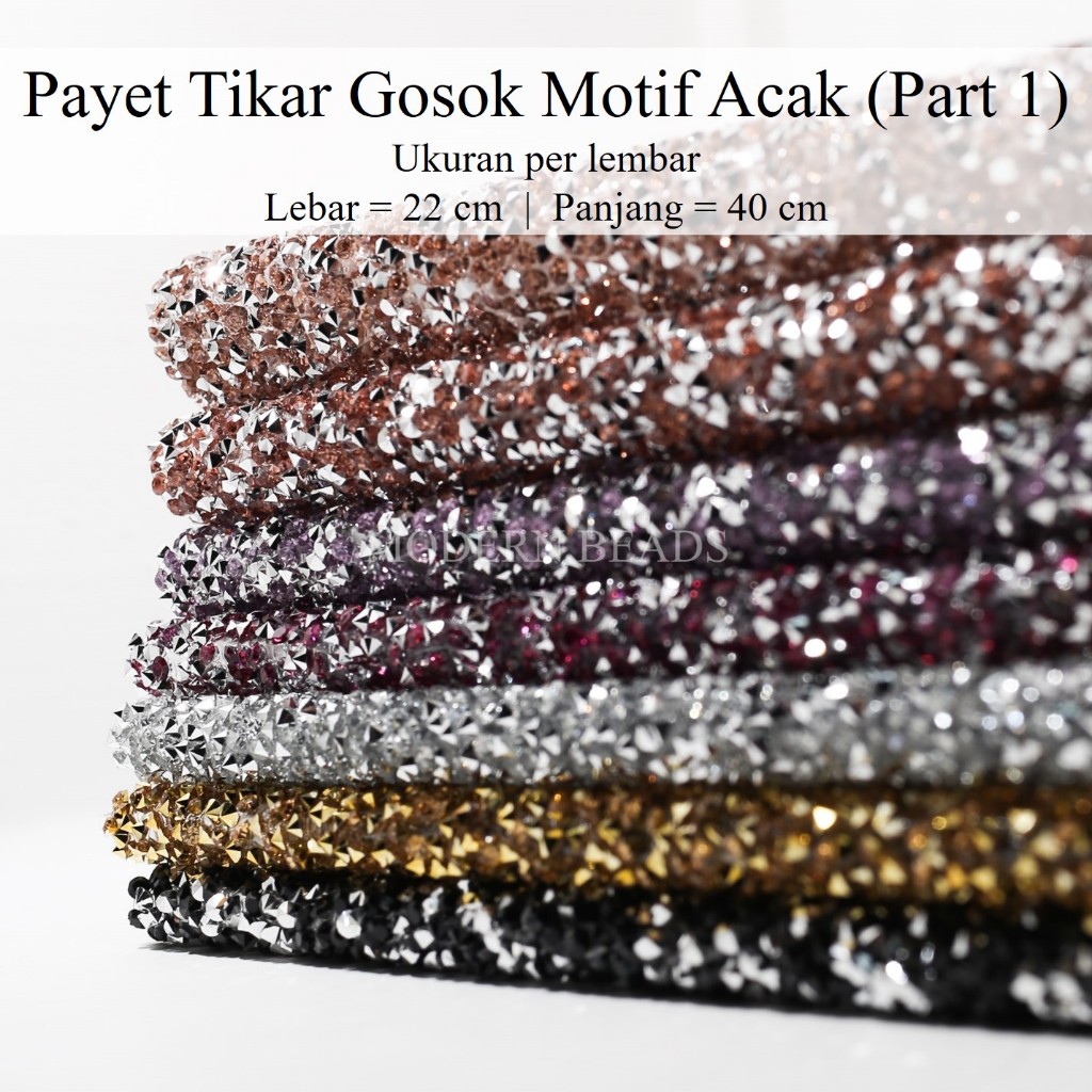 Jual [1 LEMBAR] Diamond Tikar / Crystal Tabur / Payet Tabur / Payet ...