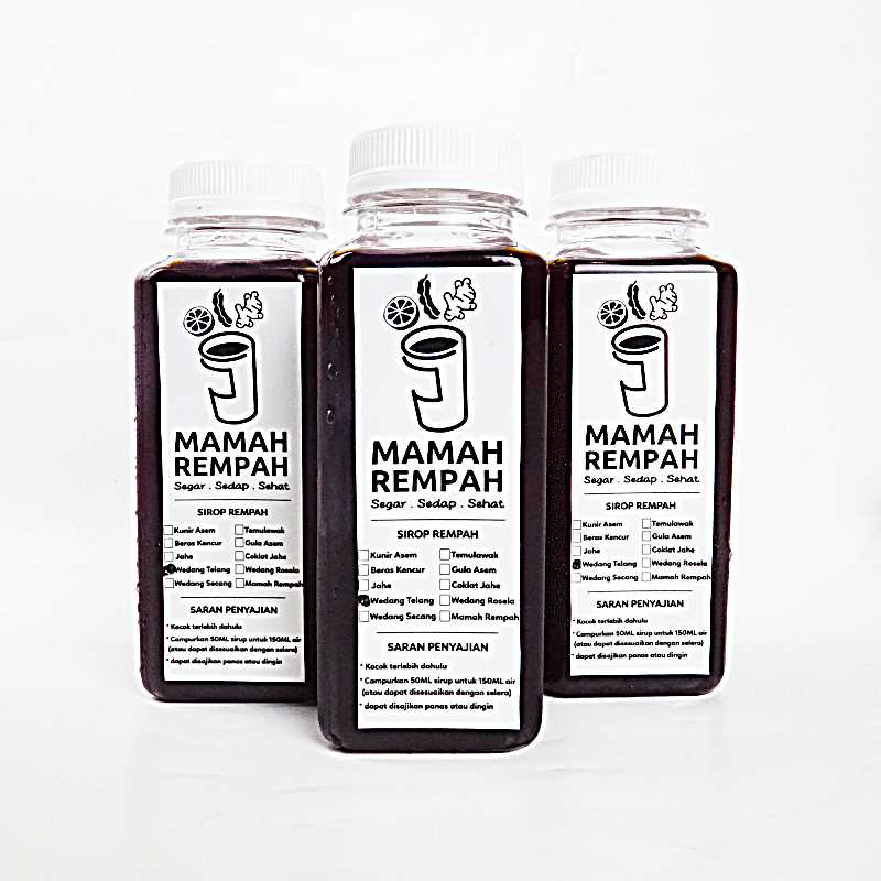 Jual Sirup Wedang Telang Sari Jamu Rempah Tradisional Modern Syrup ...