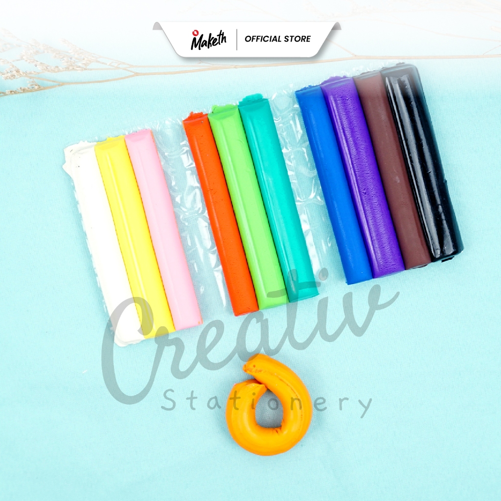 Jual Plastisin Modelling Clay Schoolplast Plasticine 12 Warna Set Tidak ...