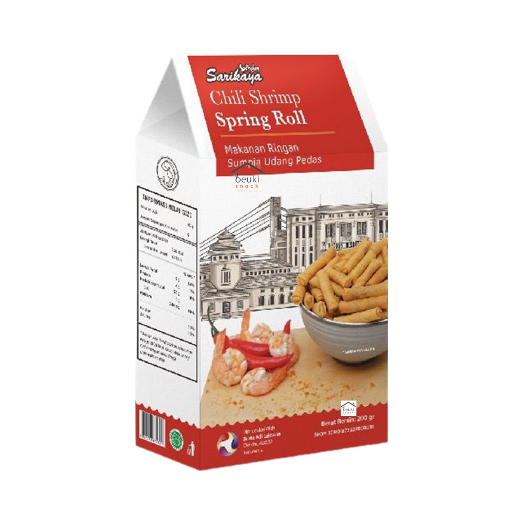 Jual Springlee Sarikaya Chili Spring Roll Sumpia Udang Pedas | Shopee ...