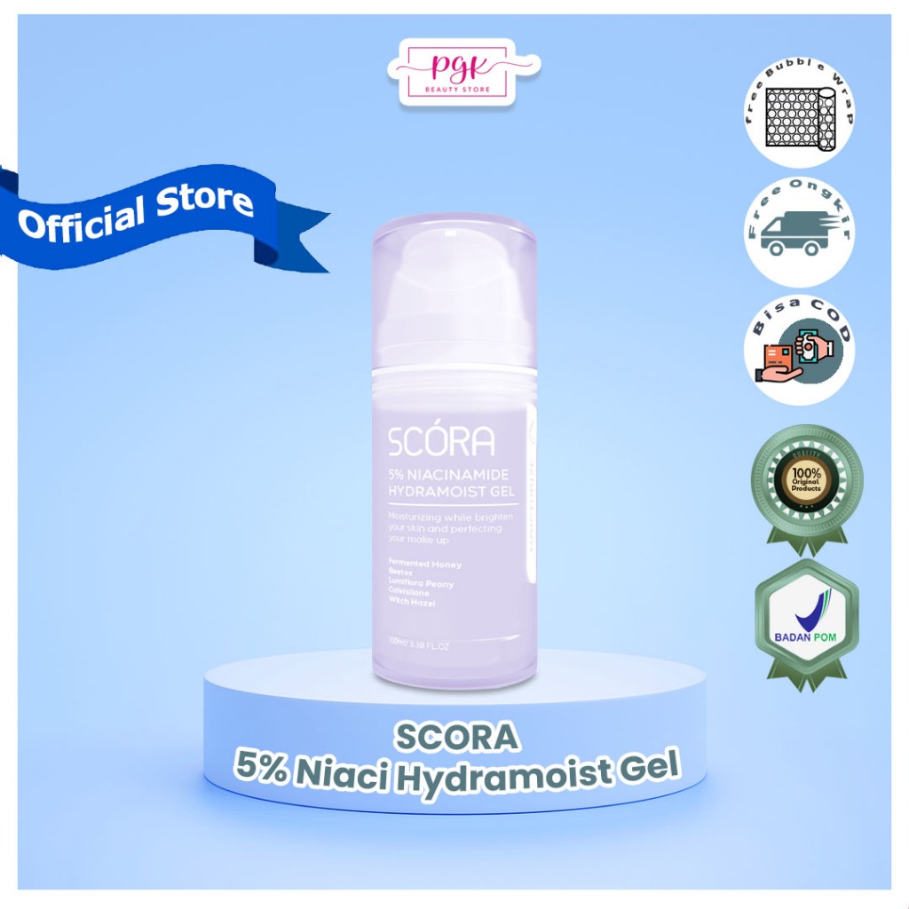 Jual Scora 5% Niacinamide Hydramoist Gel 100ml Moisturizer / Pelembab Wajah Mencerahkan ...