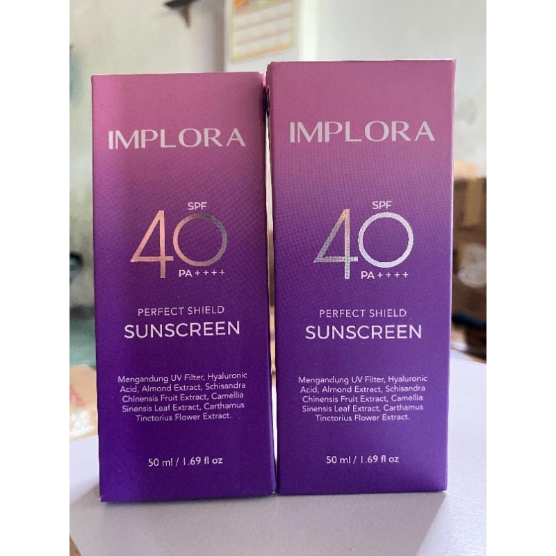 Jual Implora Perfect Shield Sunscrsen SPF 40 PA++++ 50ML | Shopee Indonesia