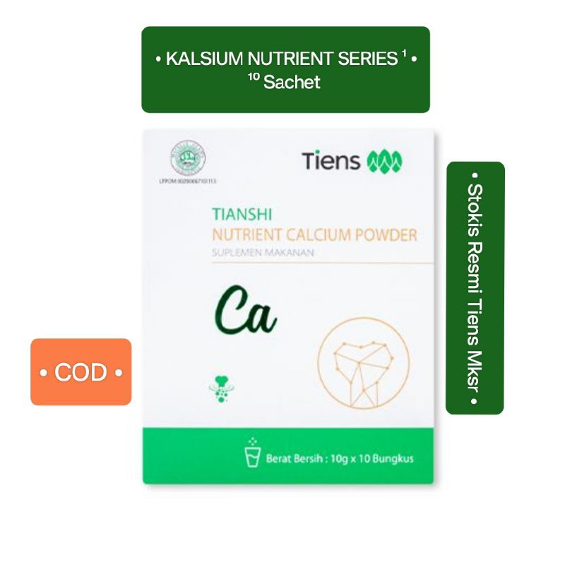 Jual kalsium tiens supplement 1 box isi 10 sachet osteoporosis sakit ...