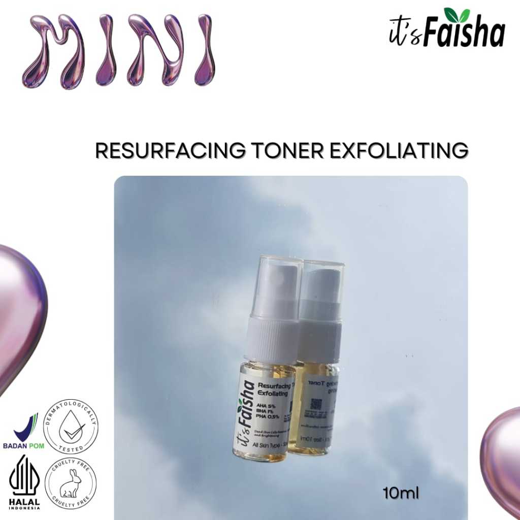 Jual Resurfacing Toner Exfoliating MINI SIZE Its Faisha | Shopee Indonesia
