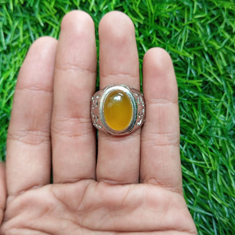 Jual cincin batu akik sunkist batu raja (natural) | Shopee Indonesia
