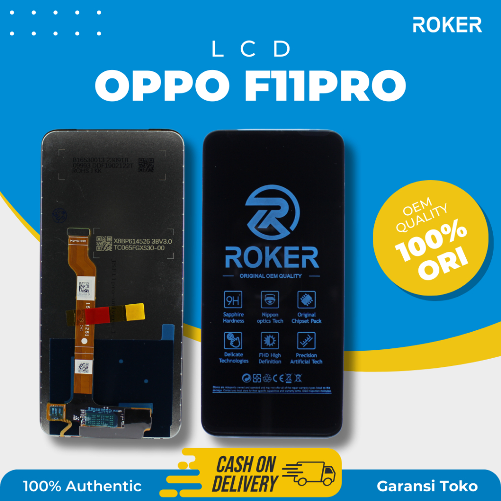 Jual ROKER LCD TOUCHSCREEN OPPO F11 PRO / CPH1969 ORIGINAL BY ROKER ...