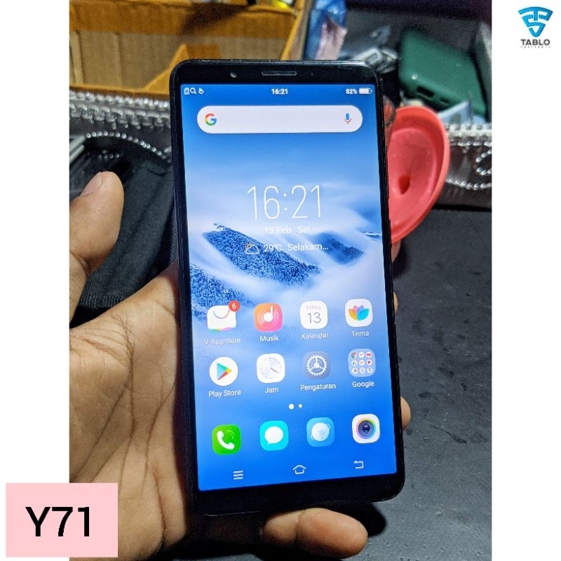 Jual hp android 4g Vivo Y71 Ram 2 16 black second normal tinggal pakai ...