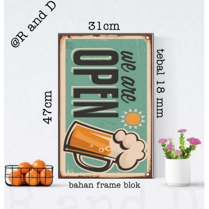 Jual Hiasan dinding cafe ukuran 47x31, Dekorasi dinding kamar tidur ...
