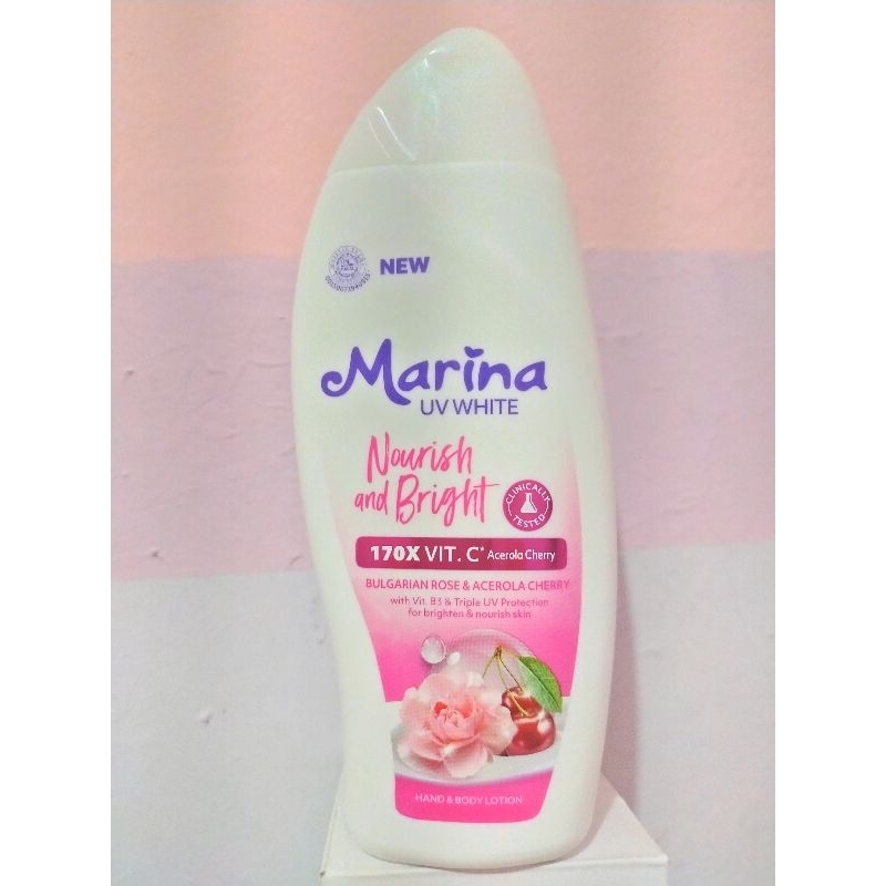Jual Marina Nourish and Bright Burgarian Rose & Acerola Cherry 185 ml ...