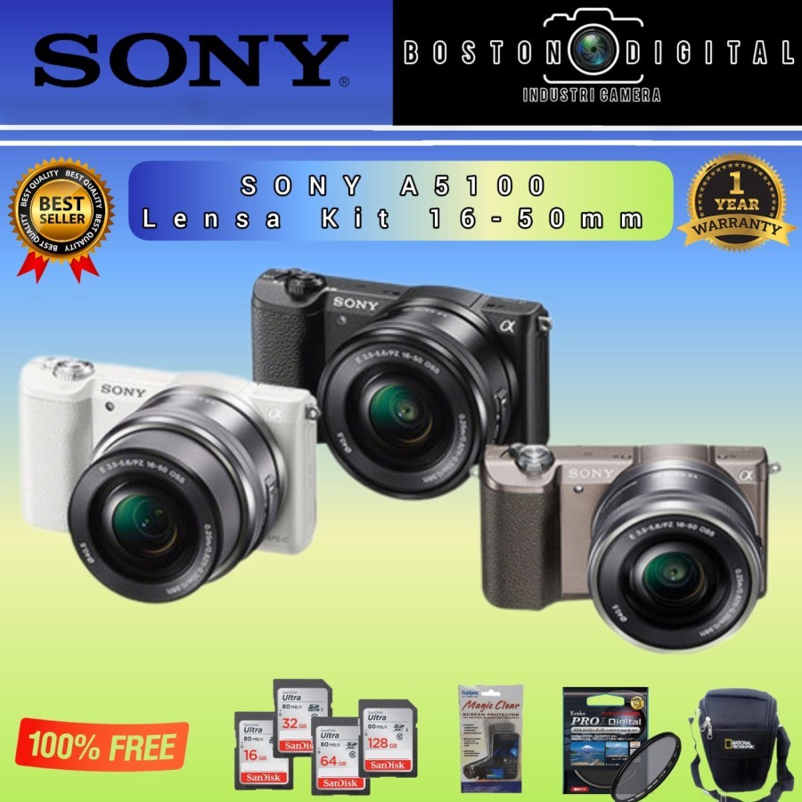Jual SONY ALPHA A5100 KIT 16-50MM / CAMERA MIRORLESS SONY A5100 KIT 16 ...