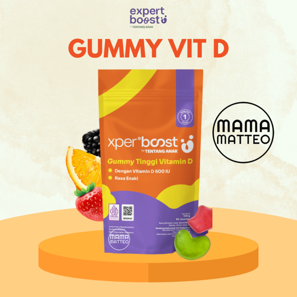 Jual EXPERT BOOST Gummy Vitamin D 600 IU Anak dan Dewasa 120gr Rasa ...