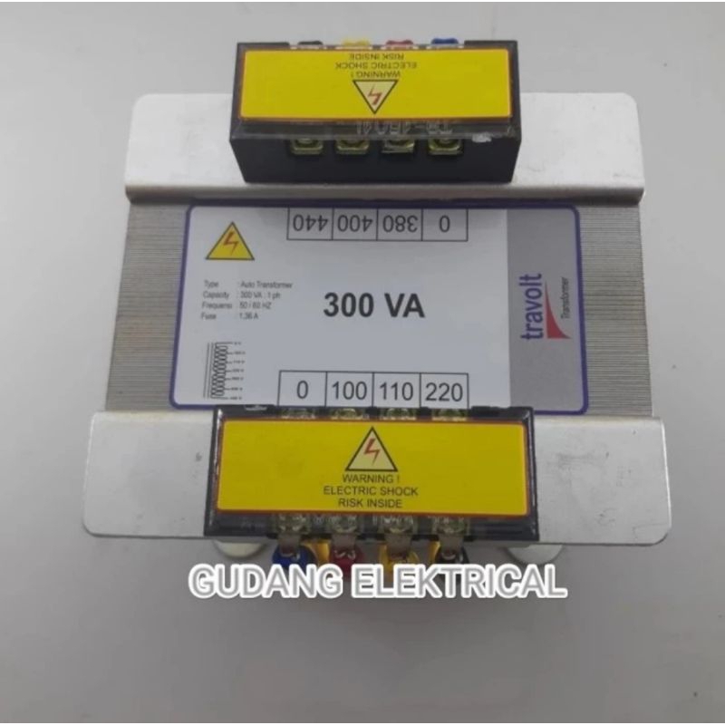 Jual Trafo Step Up Down Auto 300VA 380V/400V/440V - 100V/110V/220V | Shopee Indonesia